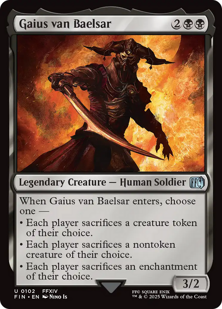 MAGIC: THE GATHERING - Gaius van Baelsar (FIN-102) - FINAL FANTASY ...